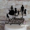 Cake Topper Familie mit Junge im Herz - laserglueck.de
